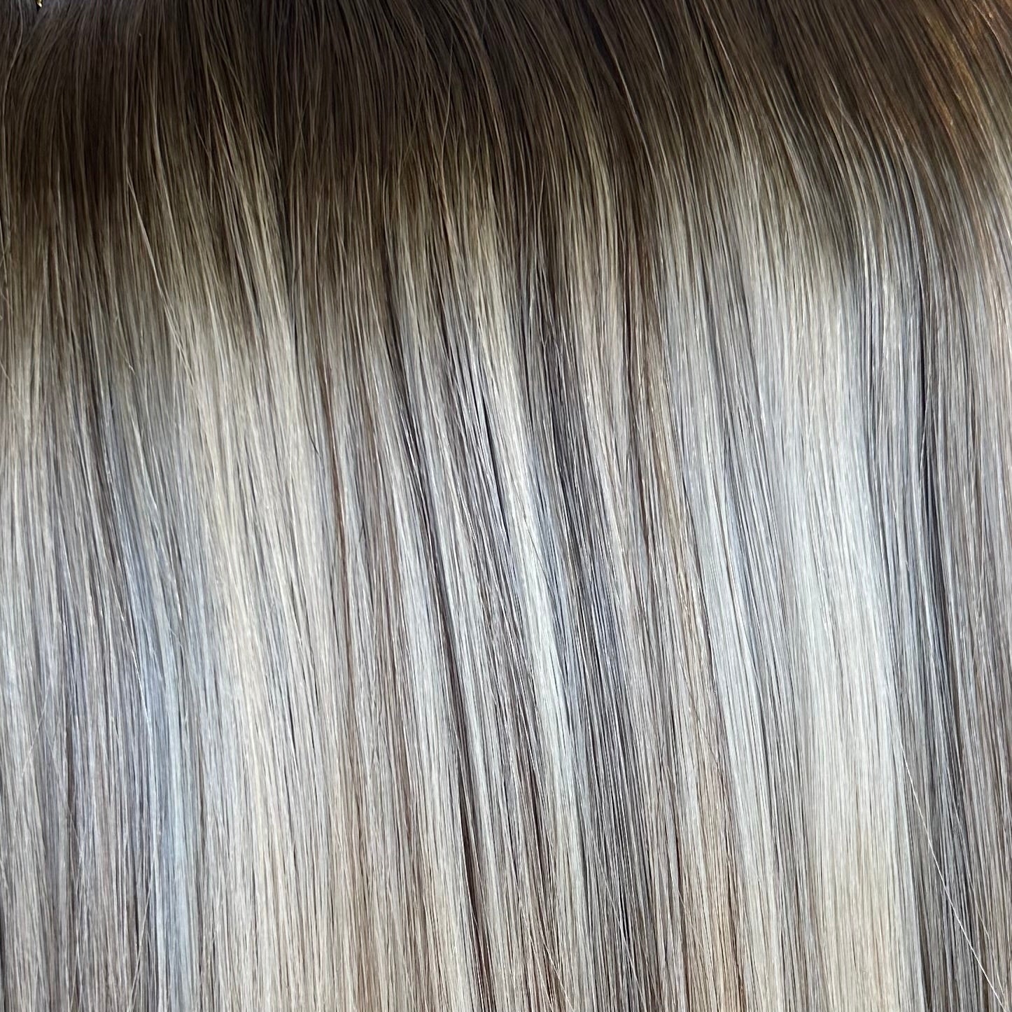 Dark Rooted Salt Blonde Piano - Intermix Weft – Intertwined Hair Extensions