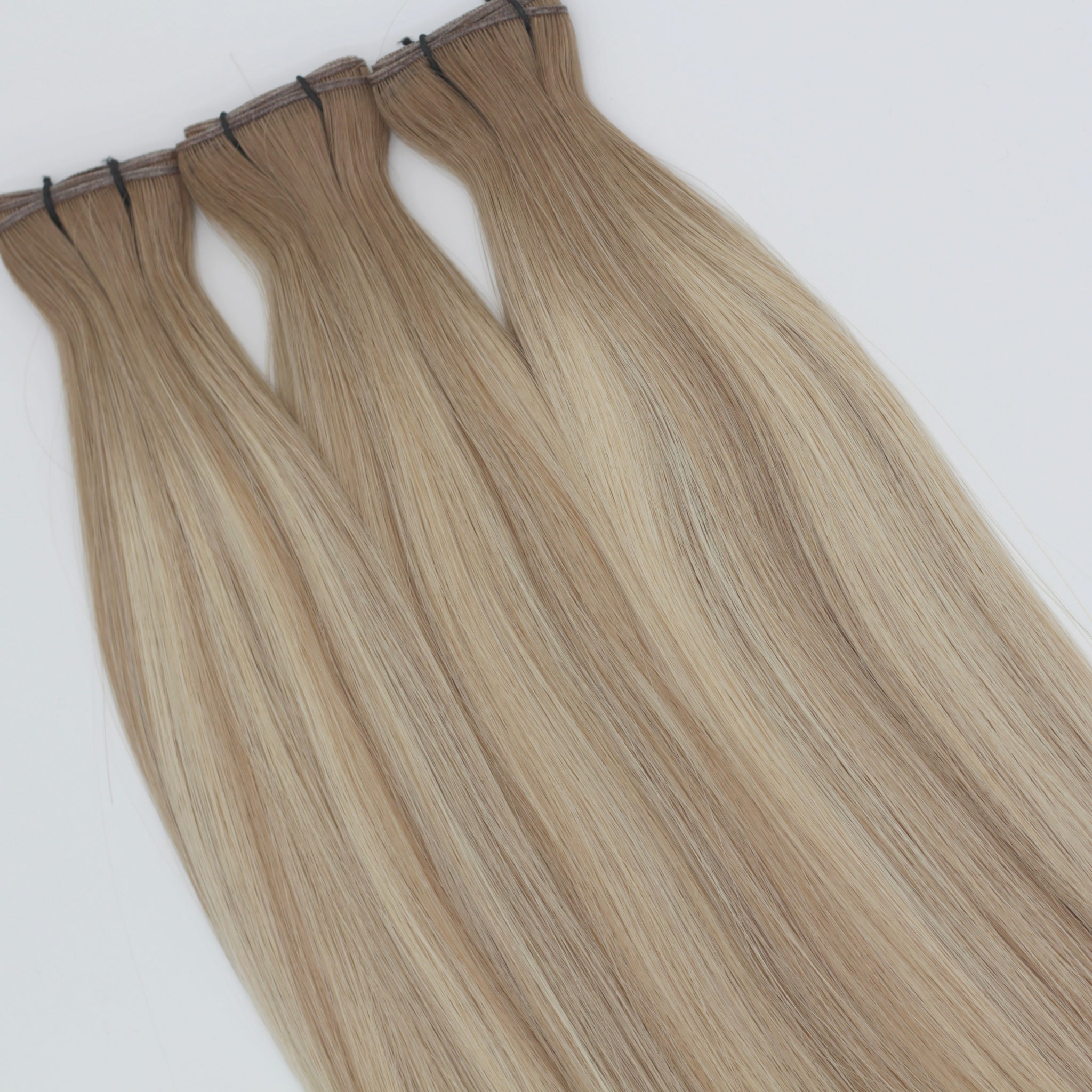 Rooted Oatmeal Blonde Piano - Keratin Flat Tips (Half Pack ...