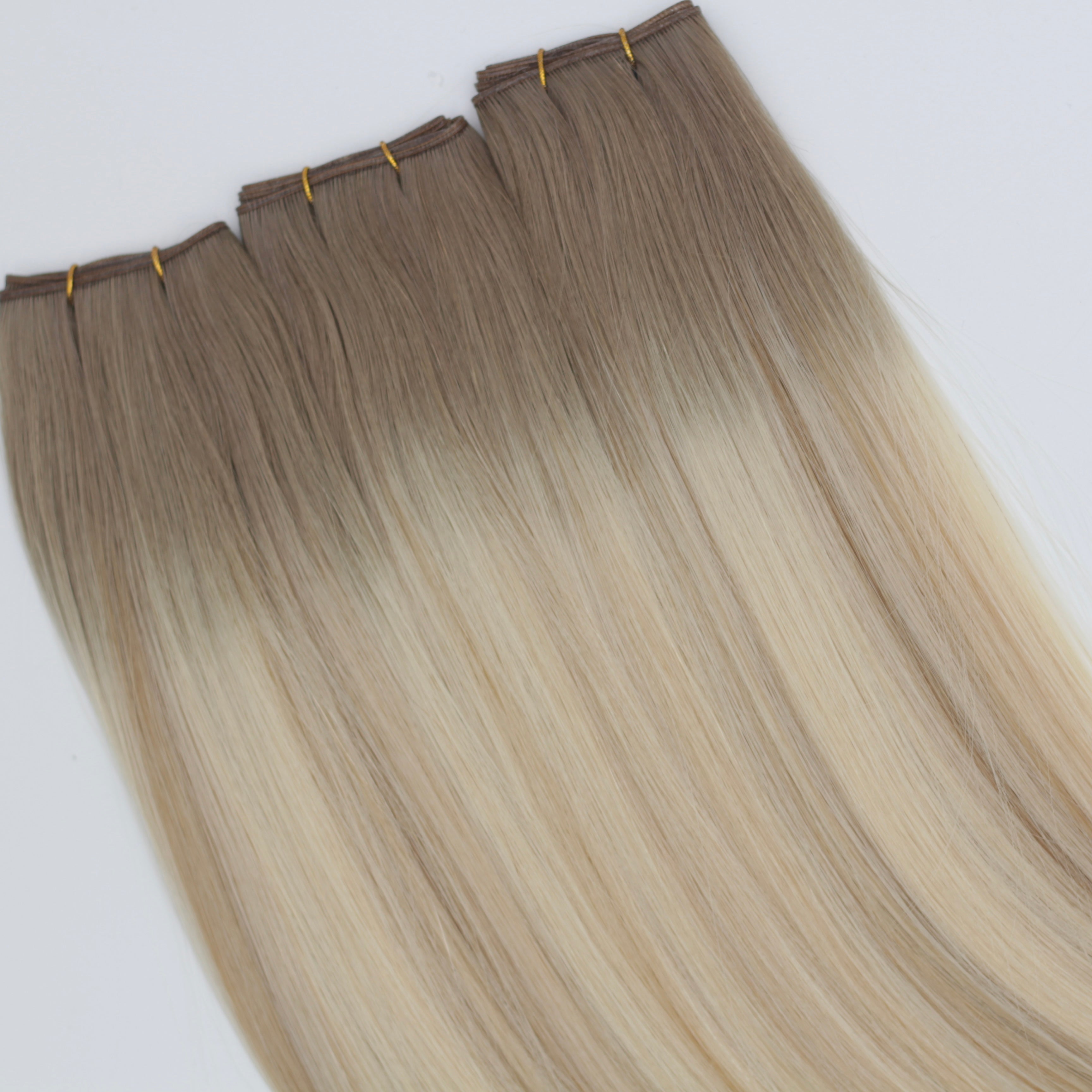 Rooted Toasted Blonde Piano - Intermix Weft – Intertwined Hair Extensions
